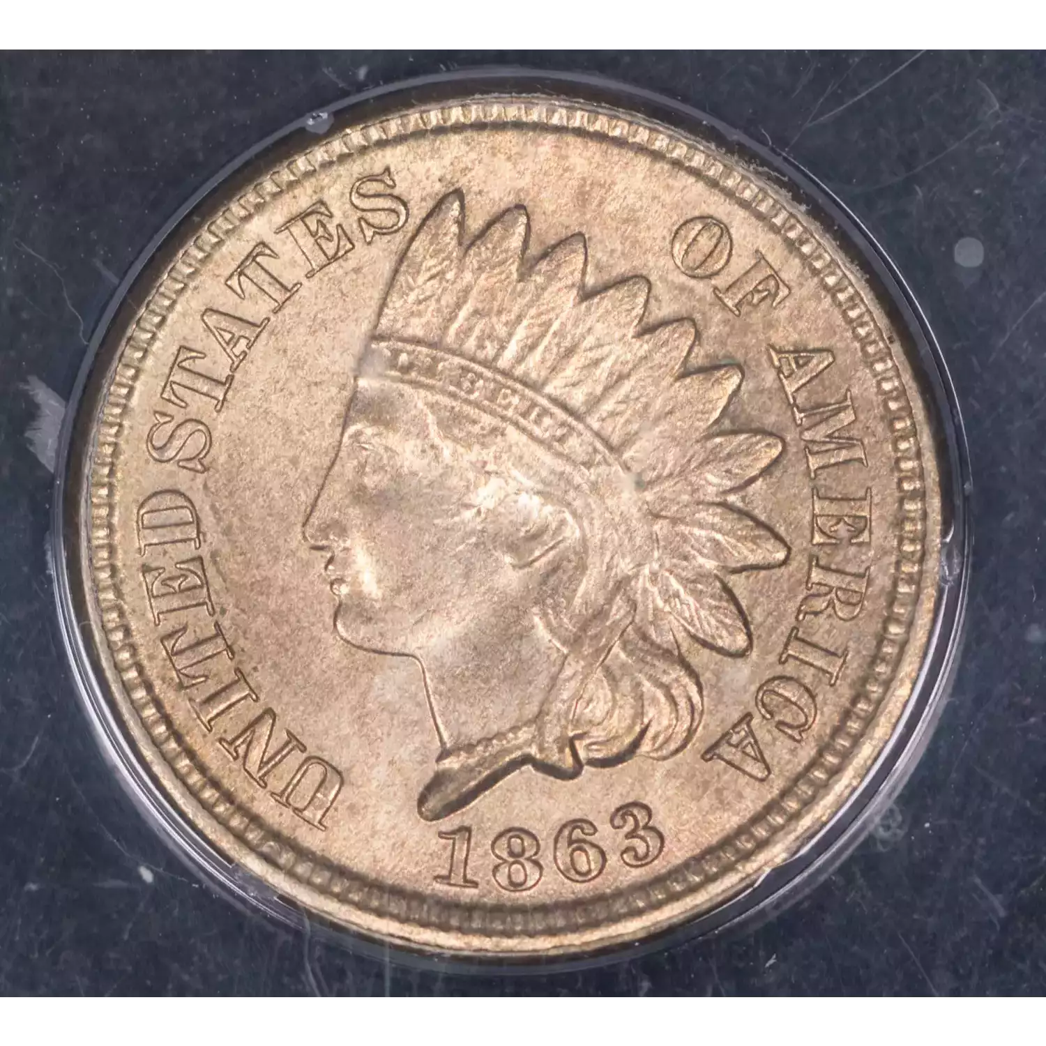1863 Small Cents Indian Head PCGS MS-64 RATTLER OGH CAC CAC - Hertel's ...