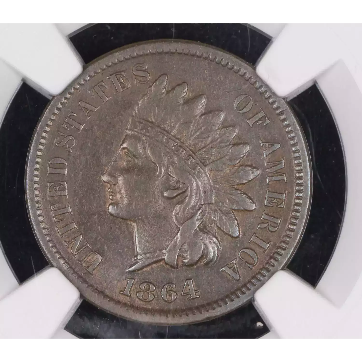 1864-L Small Cents Indian Head NGC XF-40 BN - Hertel's Coins Inc.