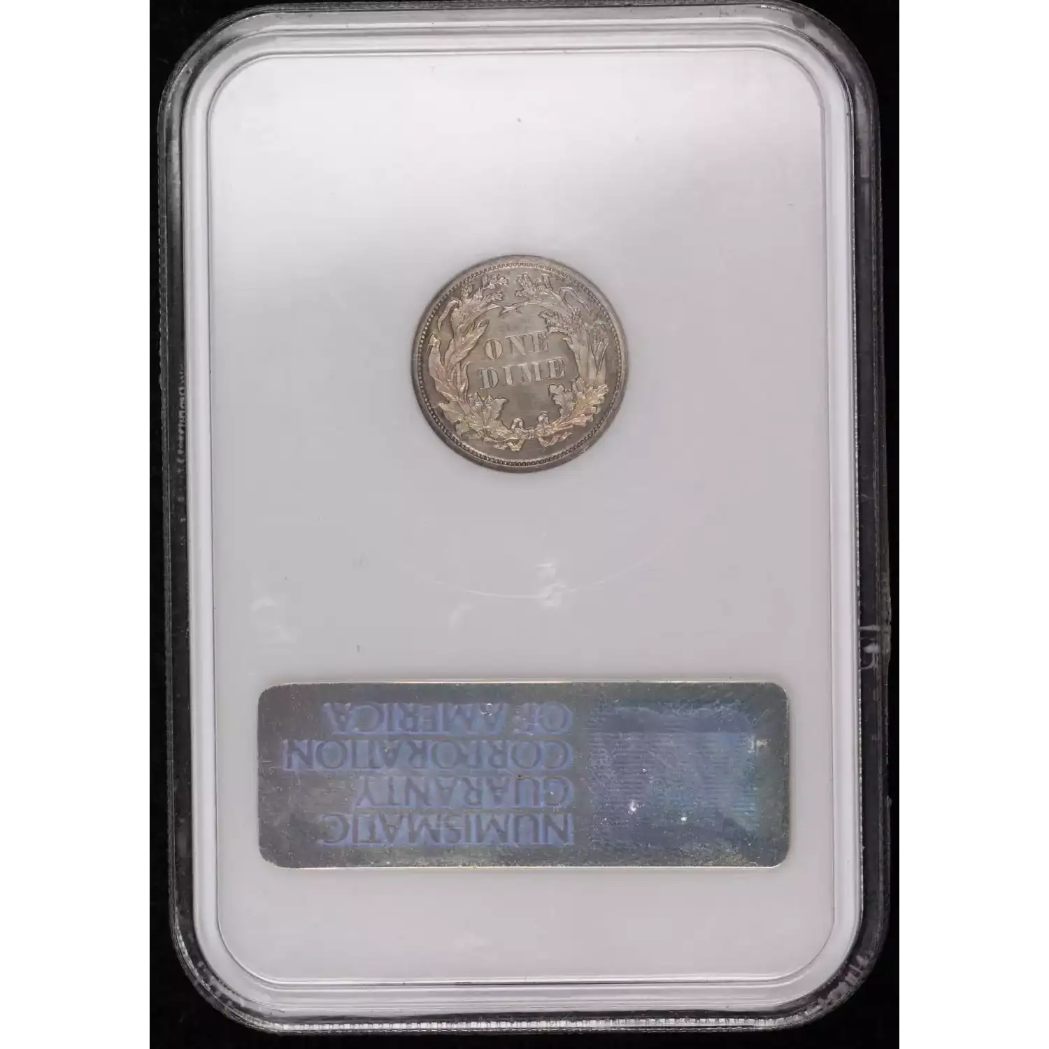 1869 Liberty Seated Dime NGC PF-64 Proof Fatty Holder - Hertel's Coins Inc.