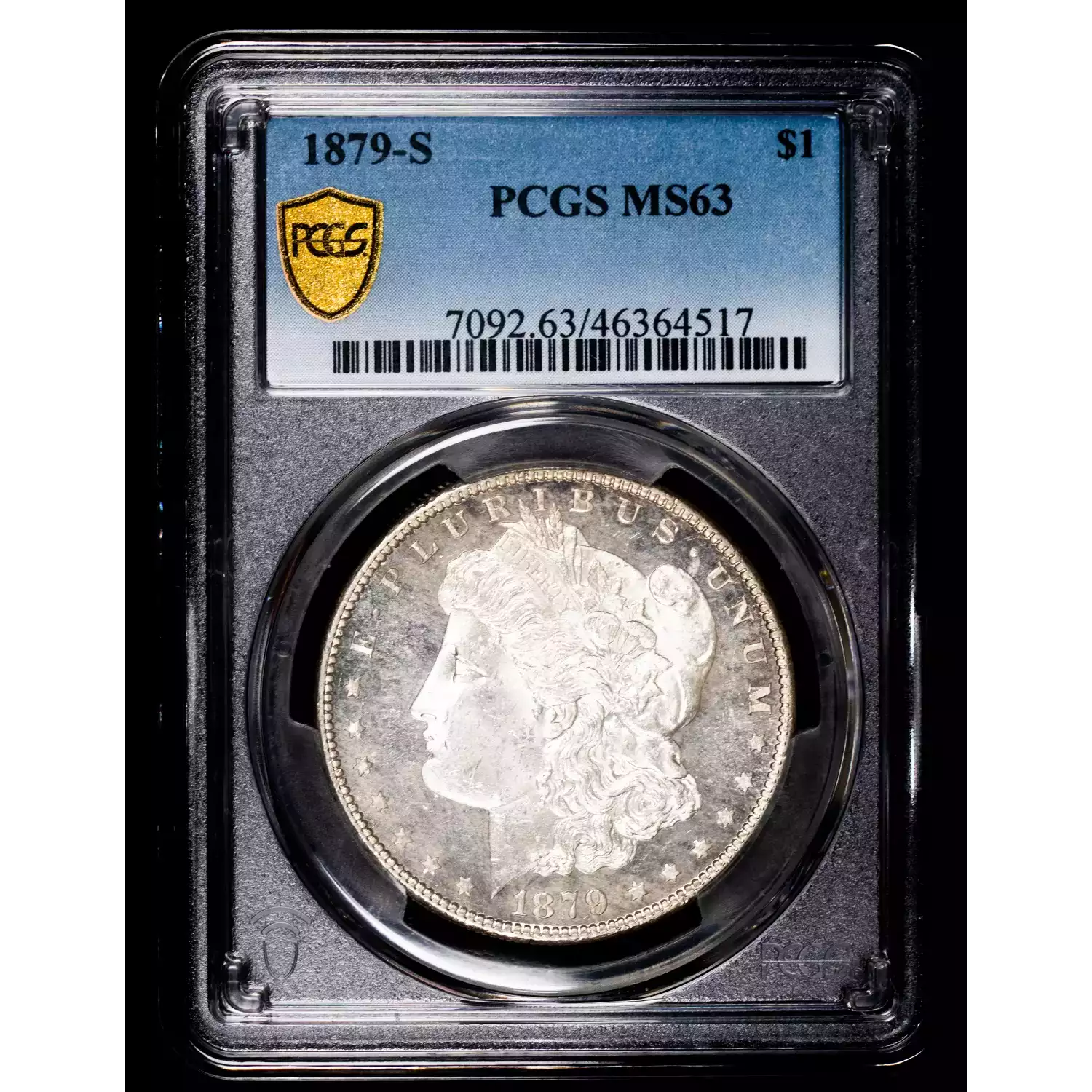 1879-S Morgan Silver Dollar PCGS MS-63 - Hertel's Coins Inc.