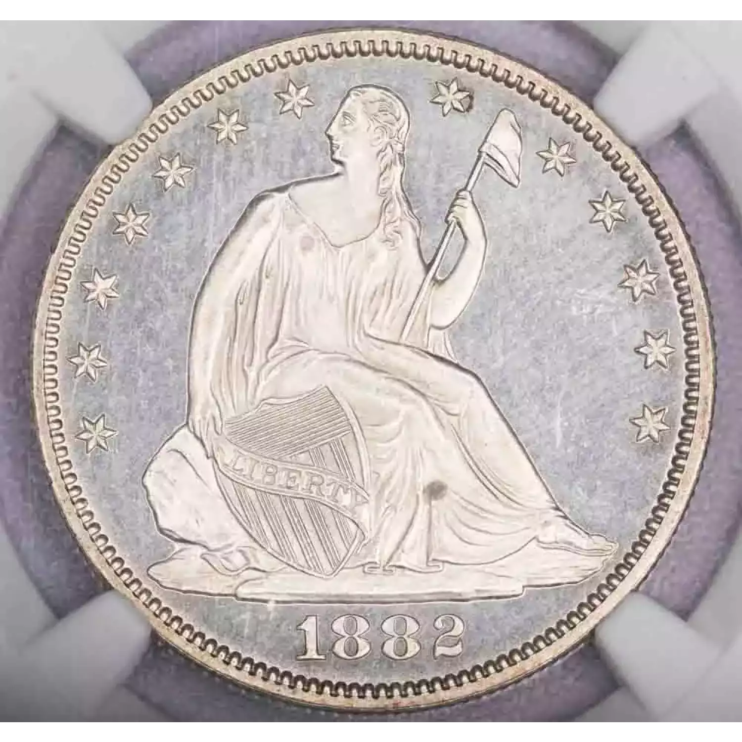 1882 Half Dollars Liberty Seated NGC MS-62 PL - Hertel's Coins Inc.