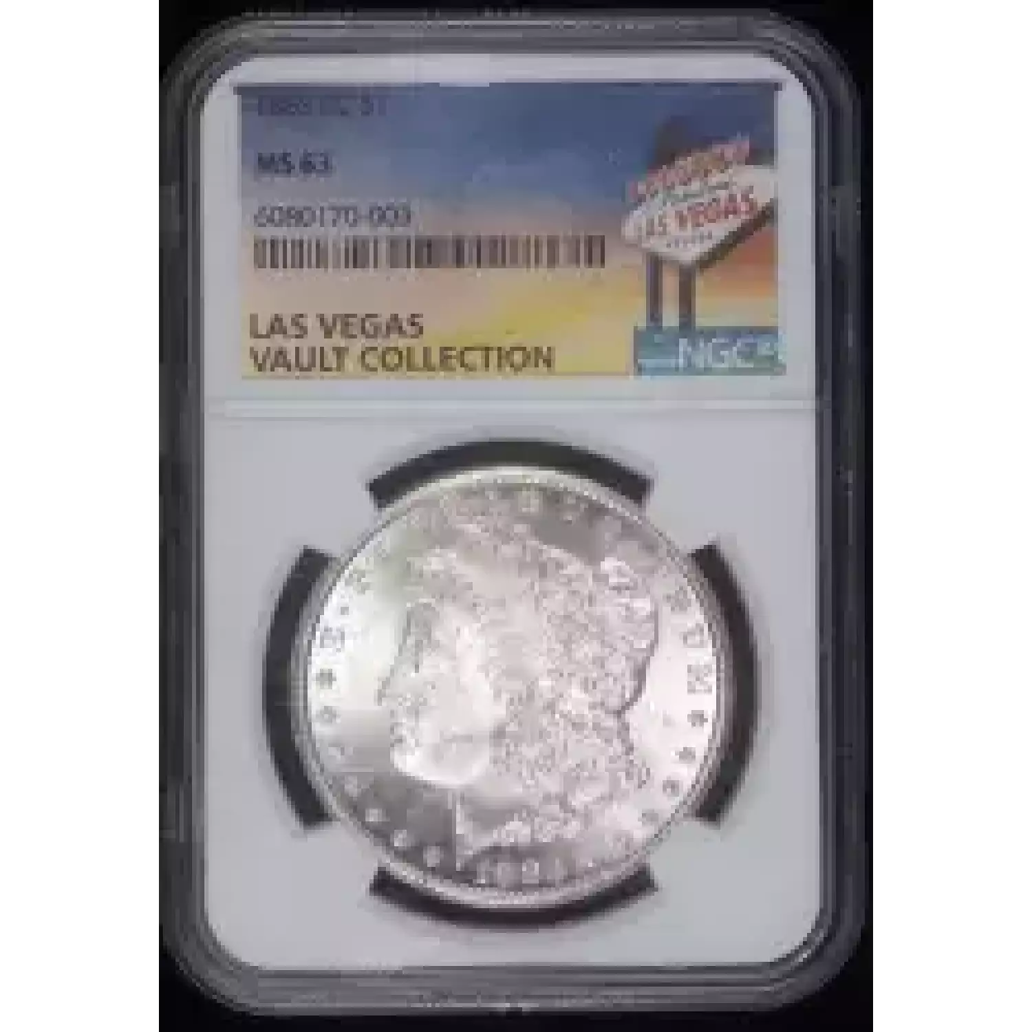 1883-CC Morgan Silver Dollar NGC MS-63 Las Vegas Vault Collection ...