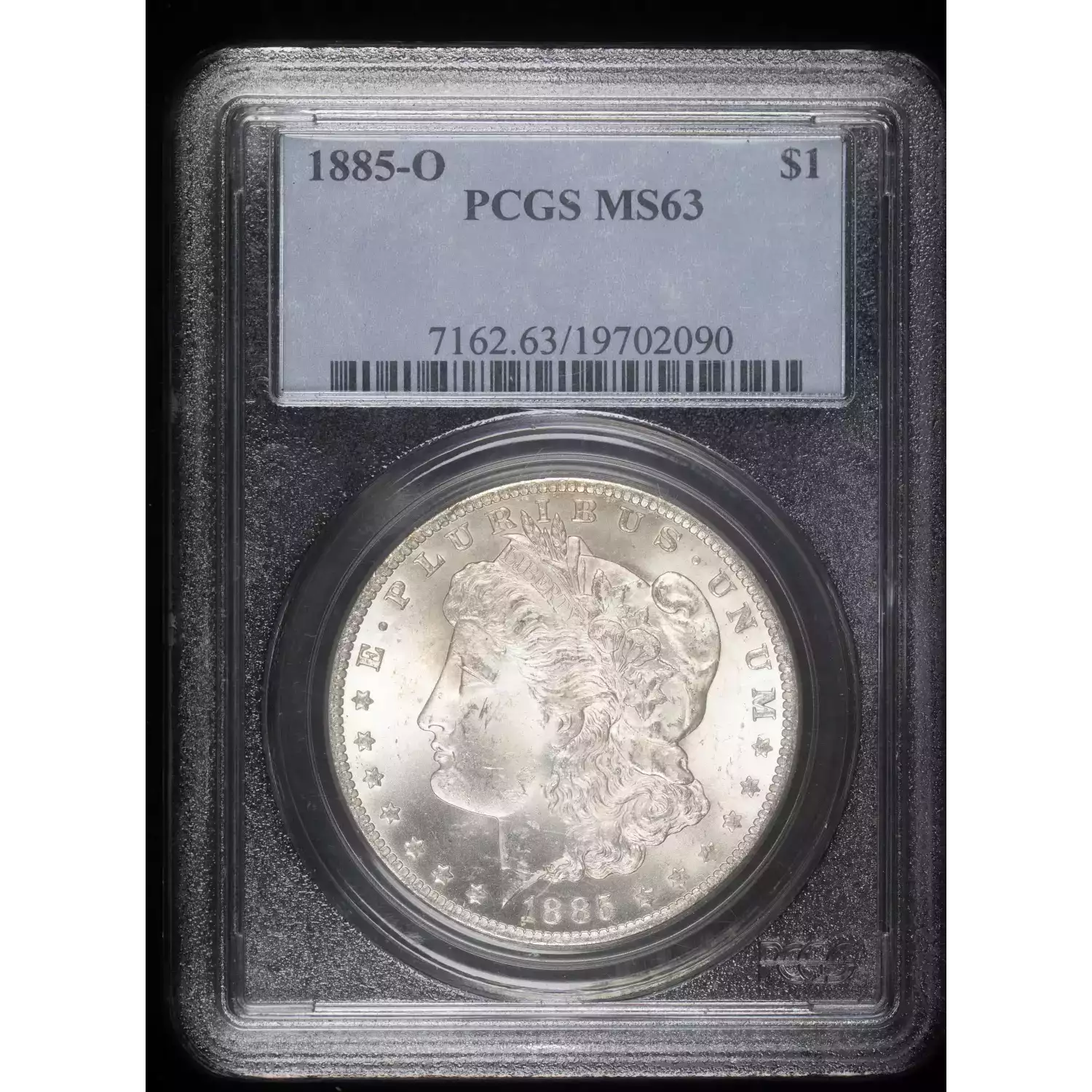 1885-O Morgan Silver Dollar PCGS MS-63 - Hertel's Coins Inc.