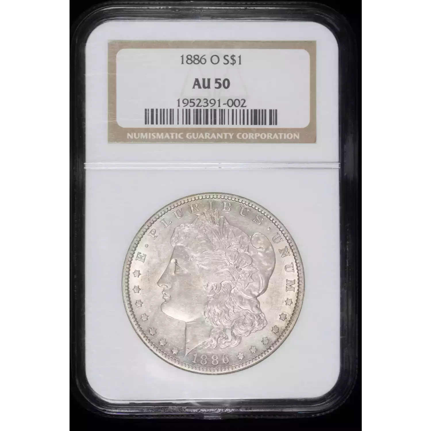 1886-O Morgan Silver Dollar NGC AU-50 - Hertel's Coins Inc.