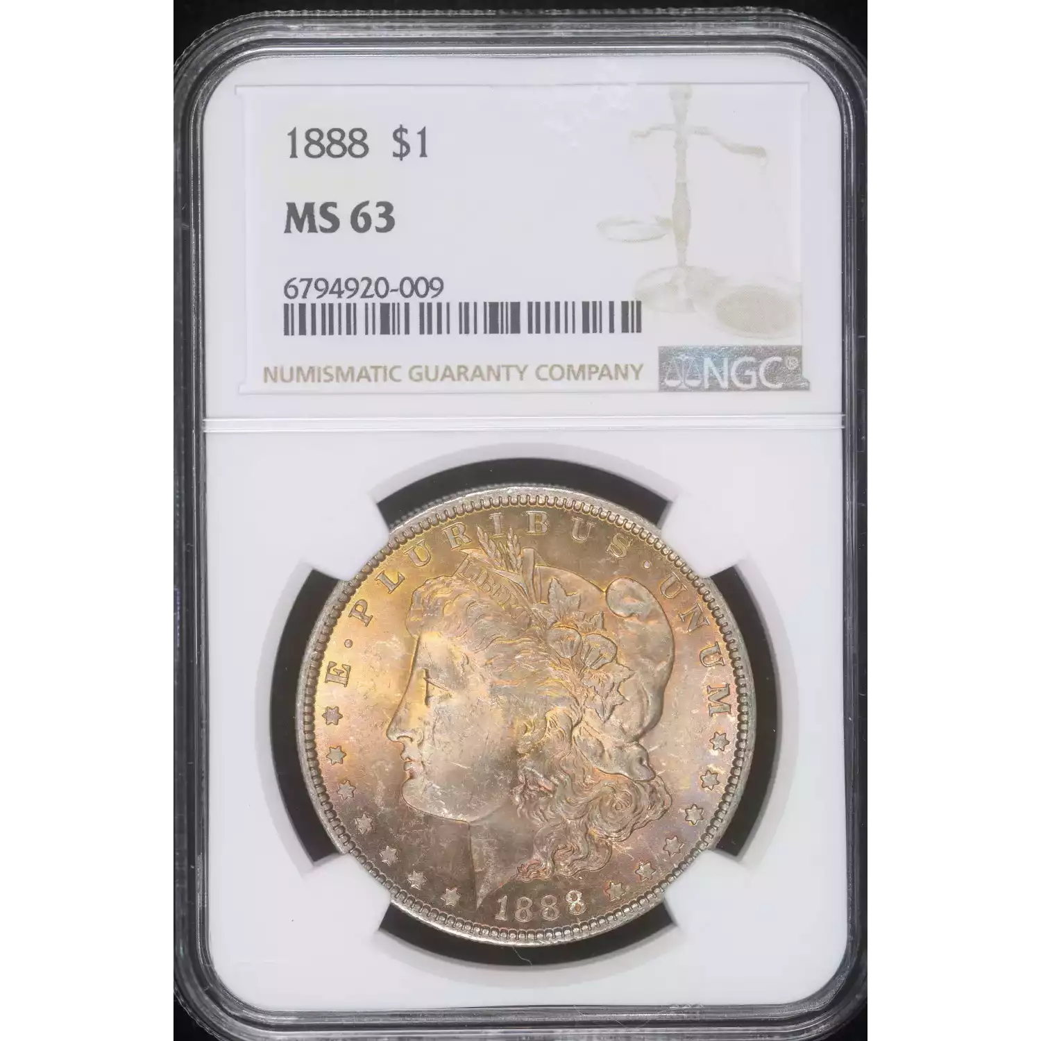 1888 Morgan Silver Dollar NGC MS-63 - Hertel's Coins Inc.