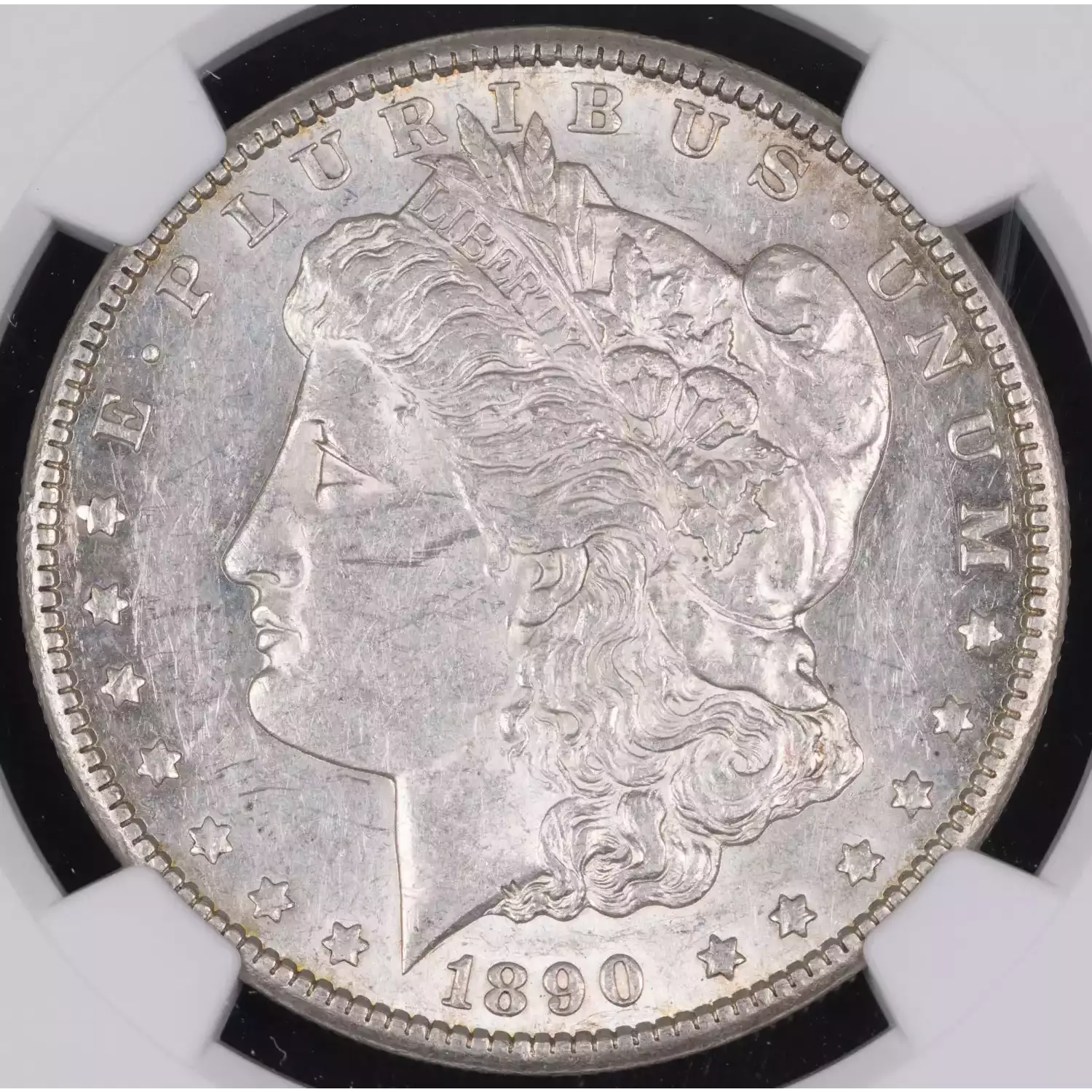 1890-CC Morgan Silver Dollar NGC AU-53 - Hertel's Coins Inc.