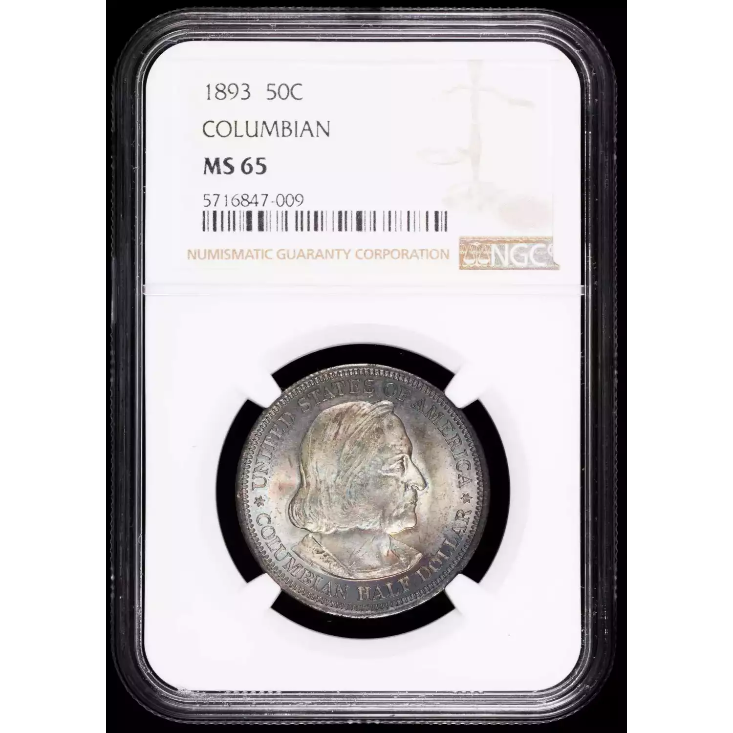 1893 NGC MS-65 COLUMBIAN Classic Commemorative World's Columbian ...
