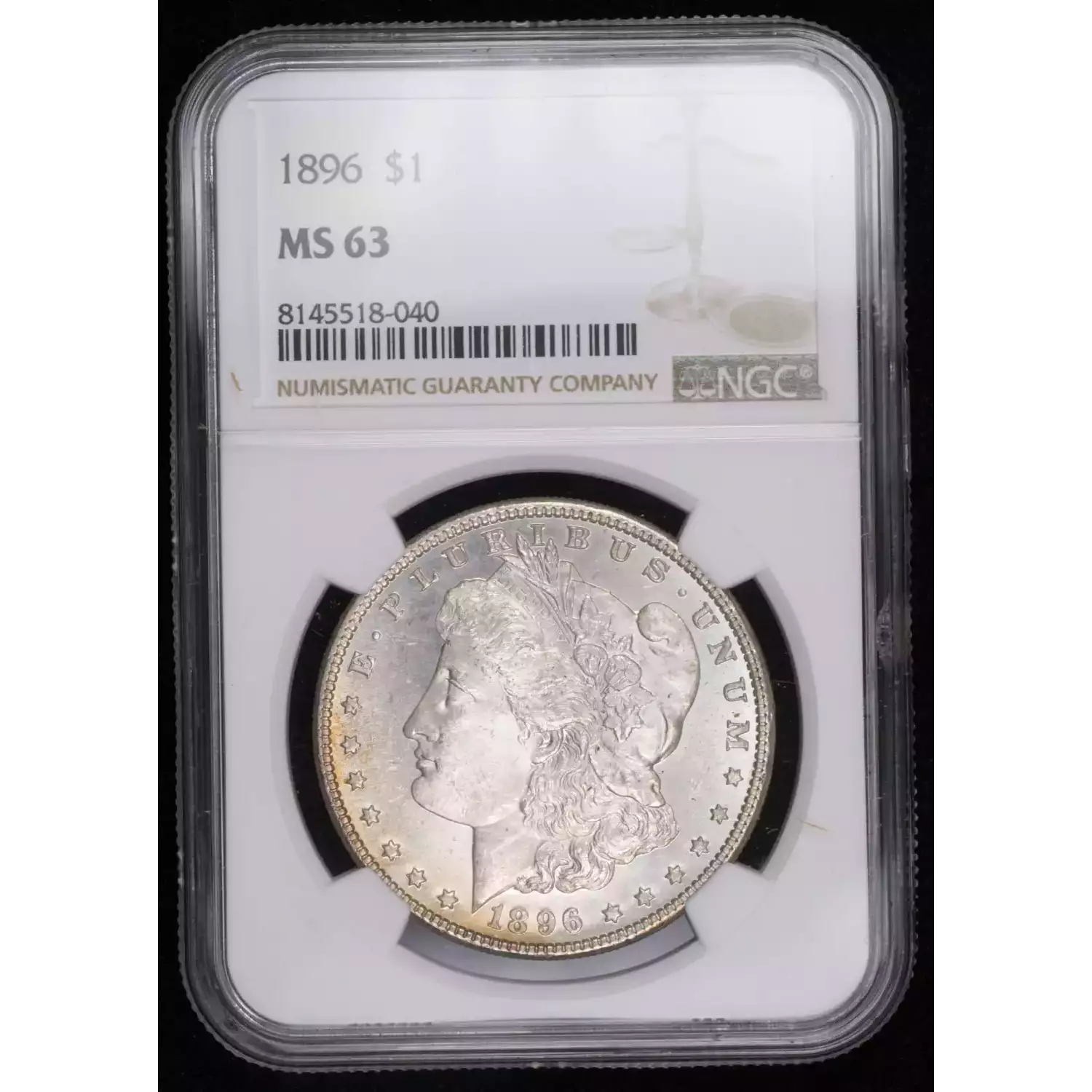 1896 Morgan Silver Dollar NGC MS-63 - Hertel's Coins Inc.