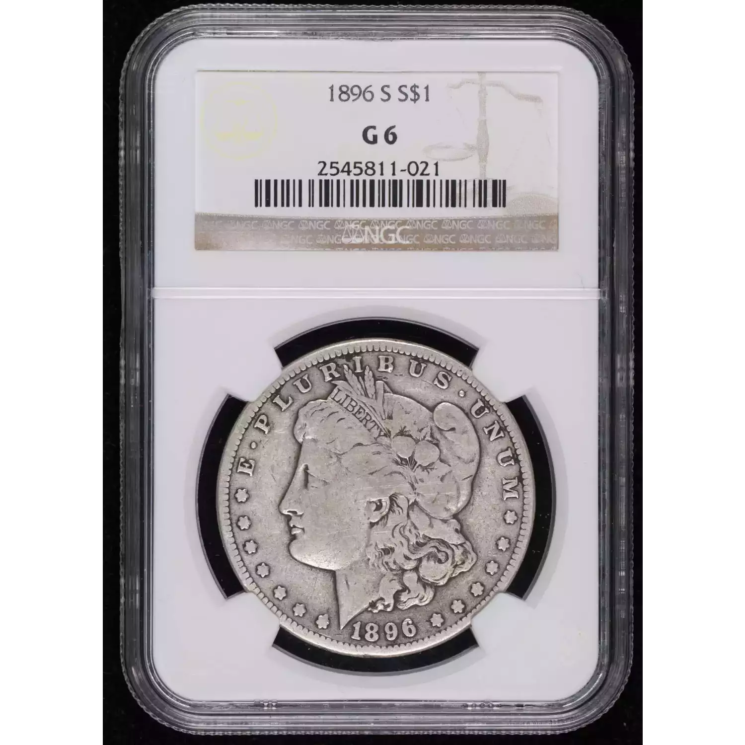 1896-S Morgan Silver Dollar NGC G-6 - Hertel's Coins Inc.