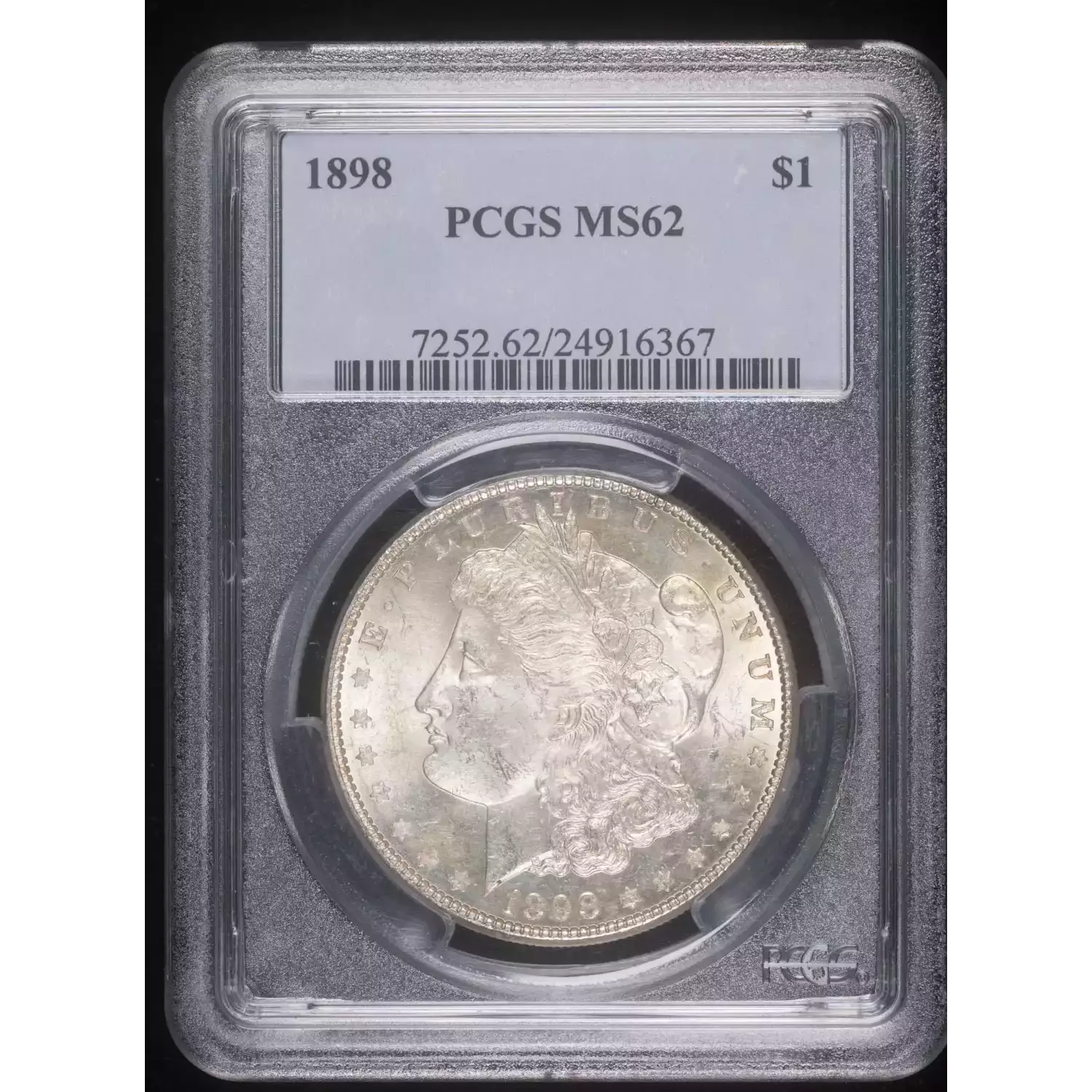1898 Morgan Silver Dollar PCGS MS-62 - Hertel's Coins Inc.