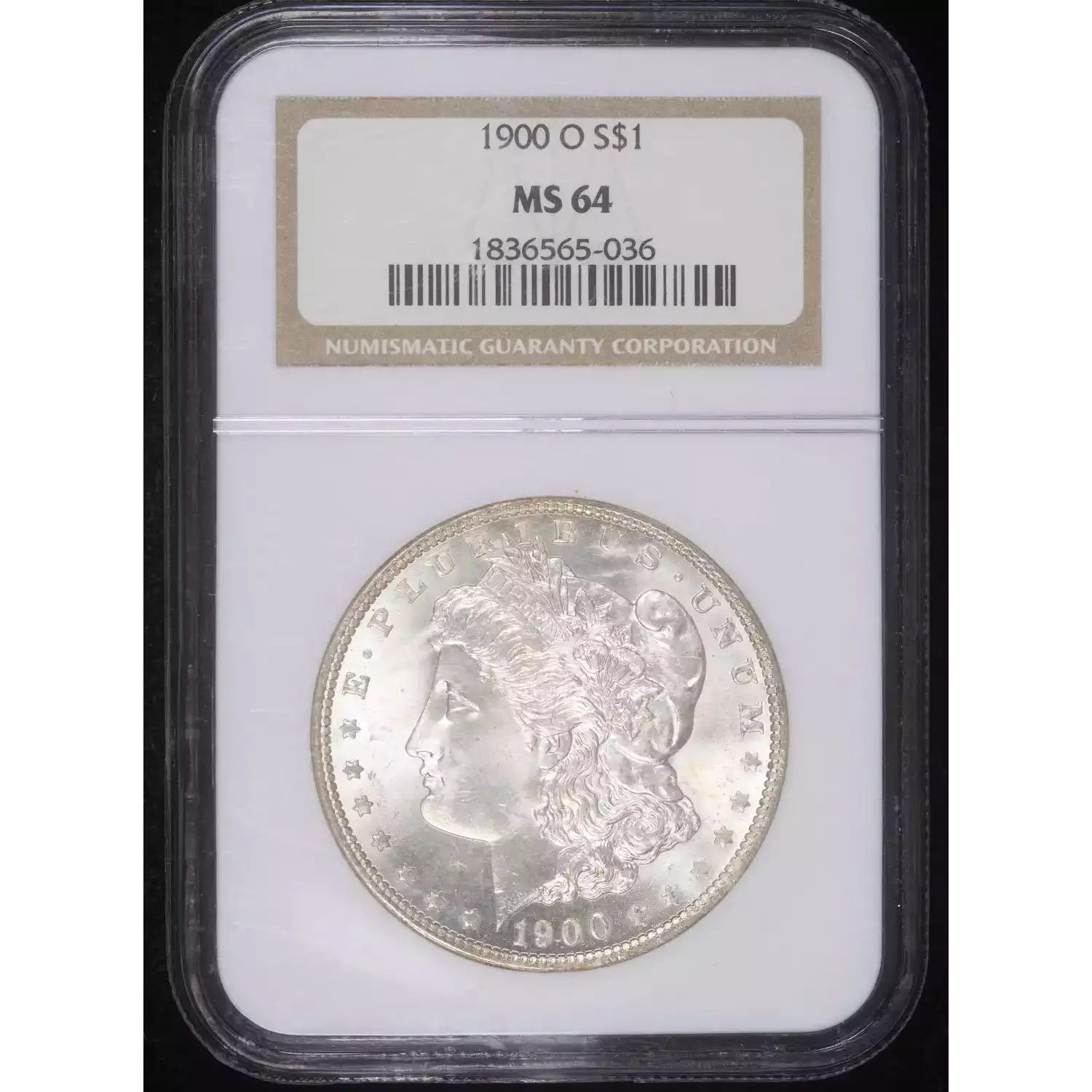 1900-O Morgan Silver Dollar NGC MS-64 - Hertel's Coins Inc.