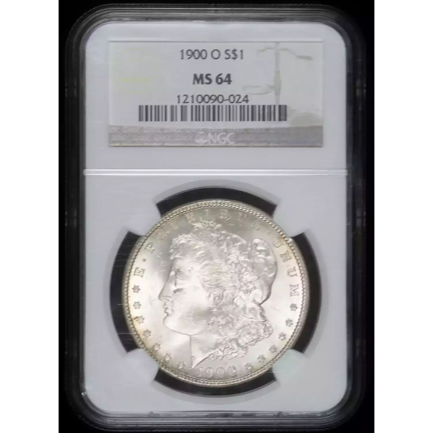 1900-O Morgan Silver Dollar NGC MS-64 - Hertel's Coins Inc.
