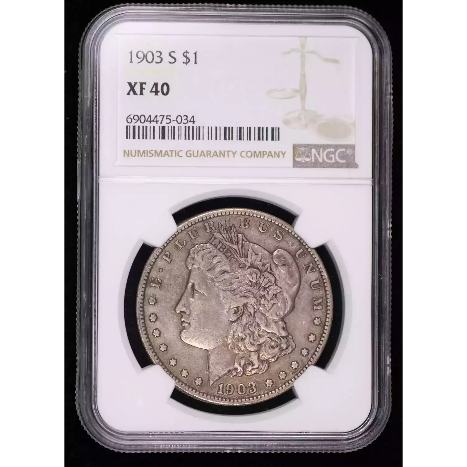 1903-S Morgan Silver Dollar NGC XF-40 - Hertel's Coins Inc.
