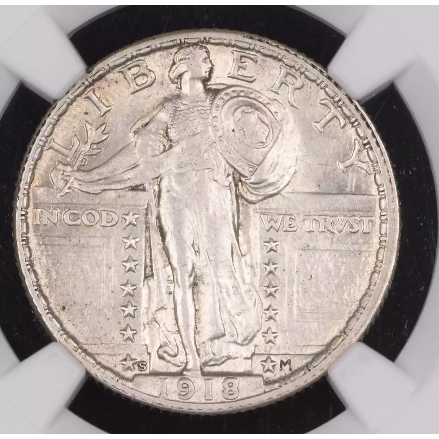1918-S Quarter Dollars Standing Liberty Quarter NGC AU-55 - Hertel's ...