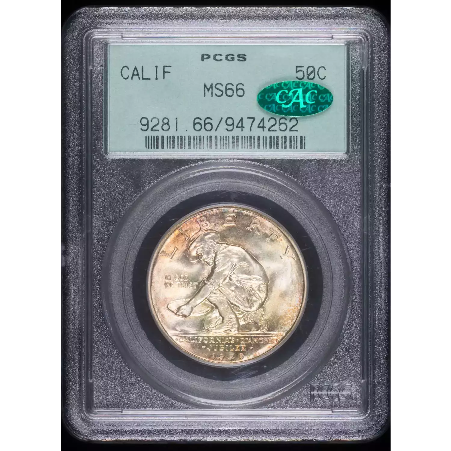 1925-S Classic Commemorative California Diamond Jubilee PCGS MS-66 ...
