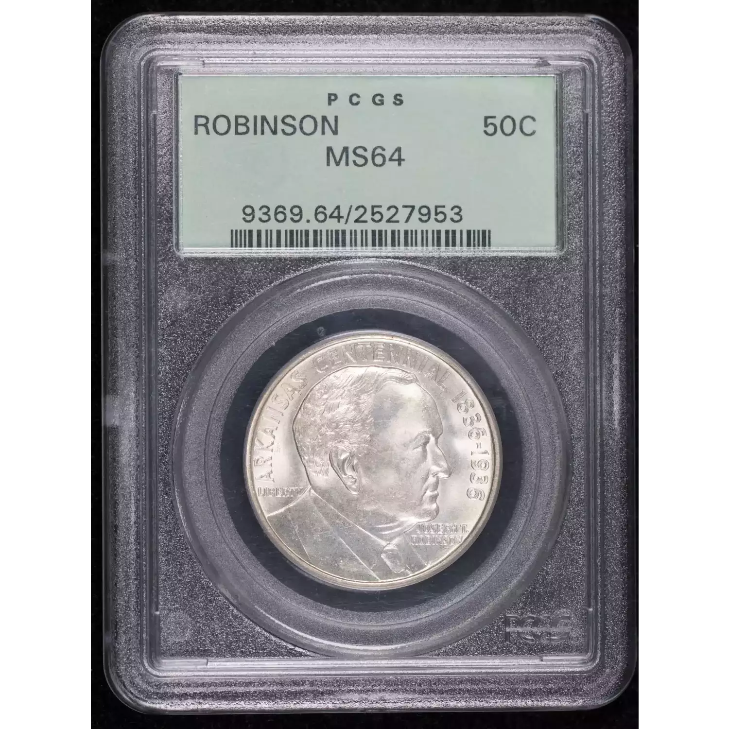 1936 Classic Commemorative Arkansas Centennial PCGS MS-64 Robinson OGH ...