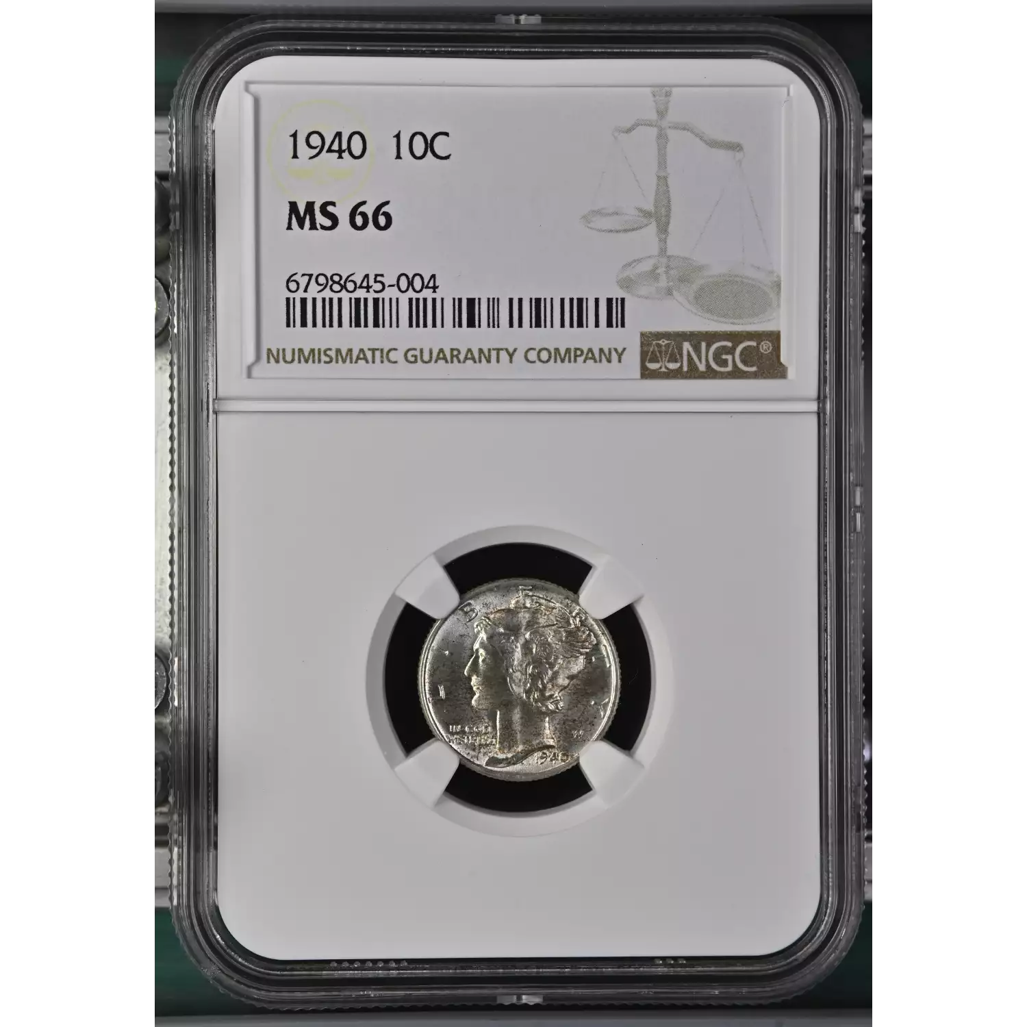 1940 Dimes Winged Liberty Head or Mercury NGC MS-66 - Hertel's Coins Inc.