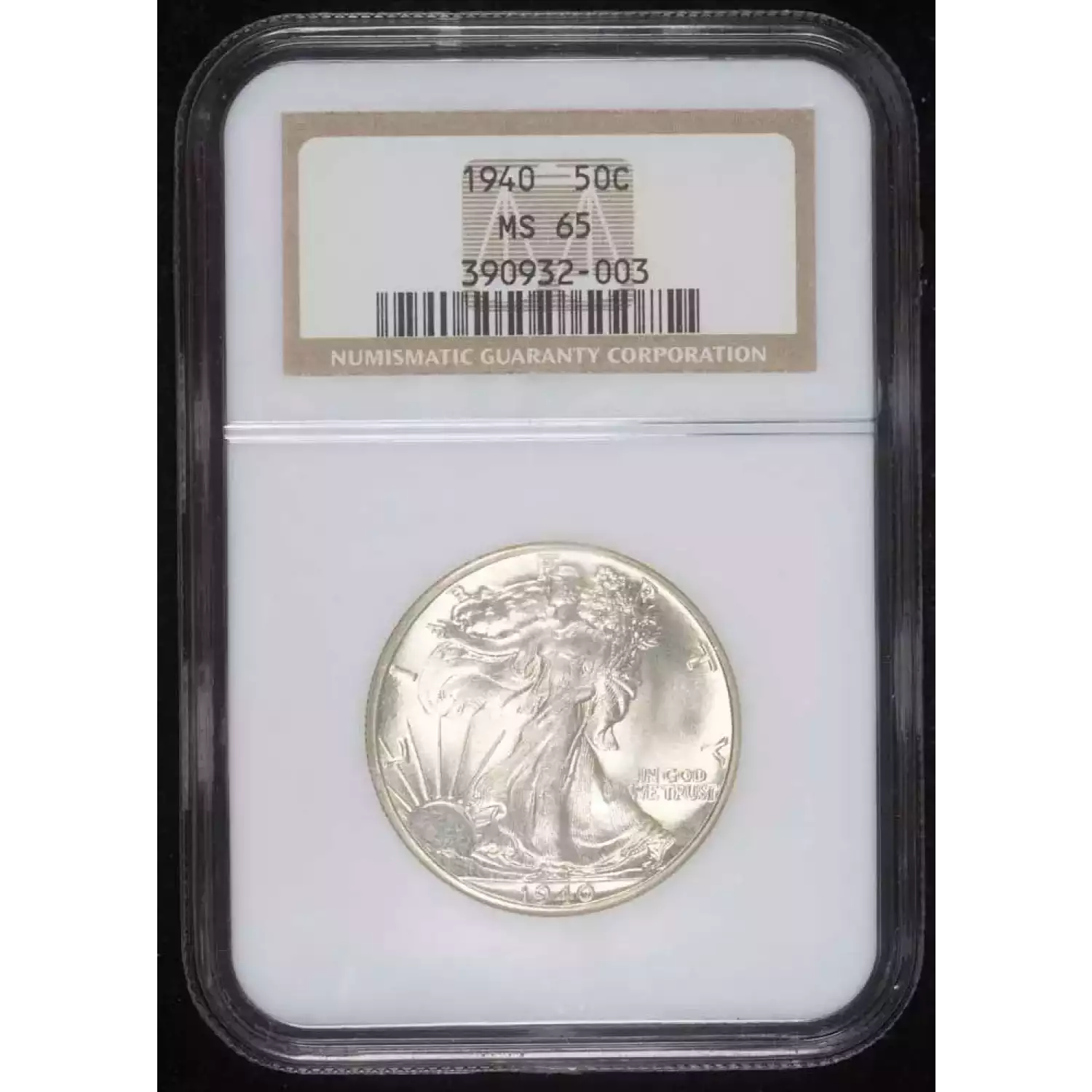 1940 Half Dollars Liberty Walking NGC MS-65 - Hertel's Coins Inc.
