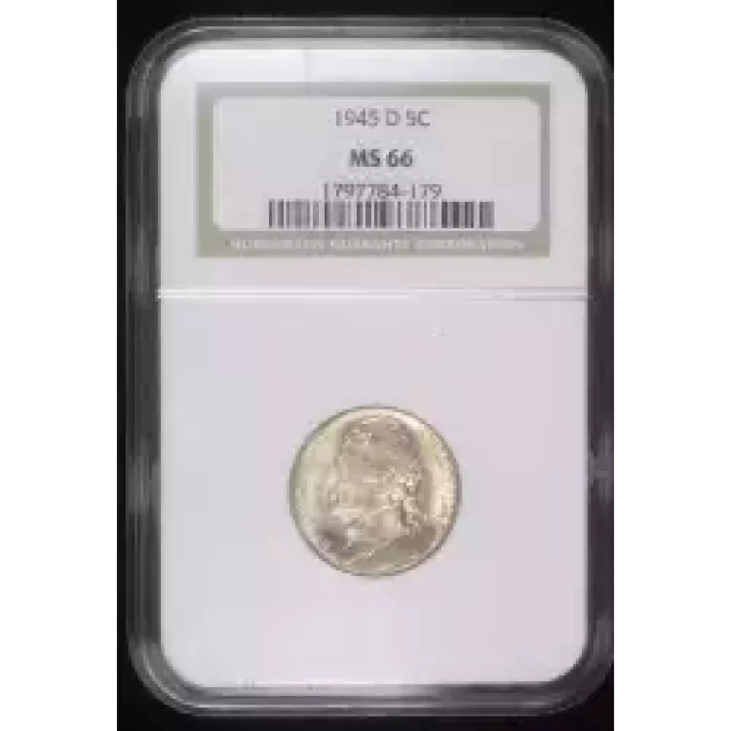 1945-D Nickel Jefferson NGC MS-66 - Hertel's Coins Inc.