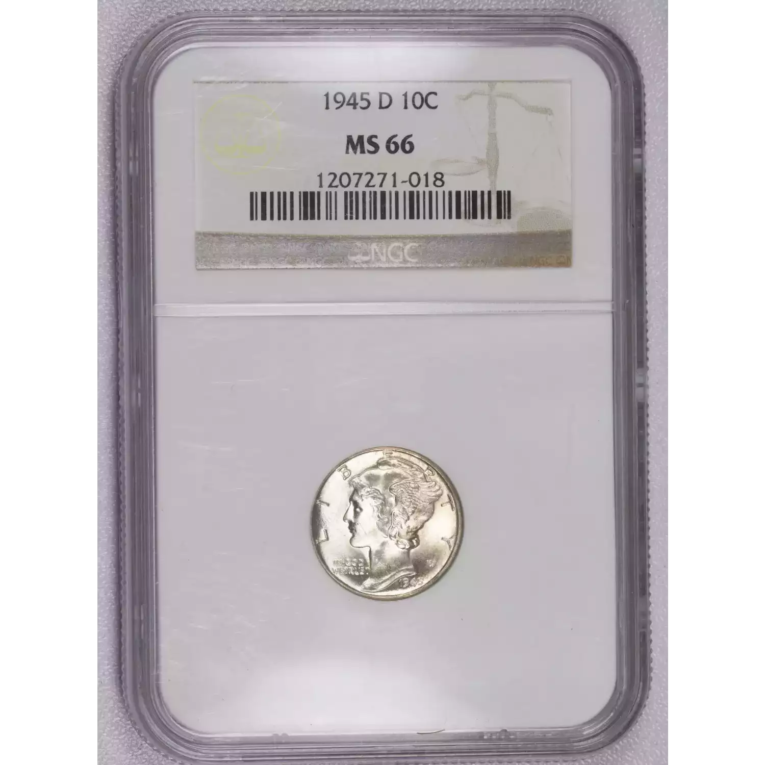 1945-D Dimes Winged Liberty Head or Mercury NGC MS-66 - Hertel's Coins Inc.