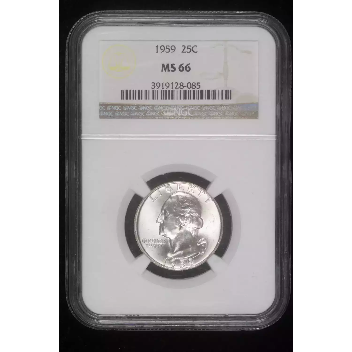 1959 Quarter Dollars Silver Coinage NGC MS-66 - Hertel's Coins Inc.