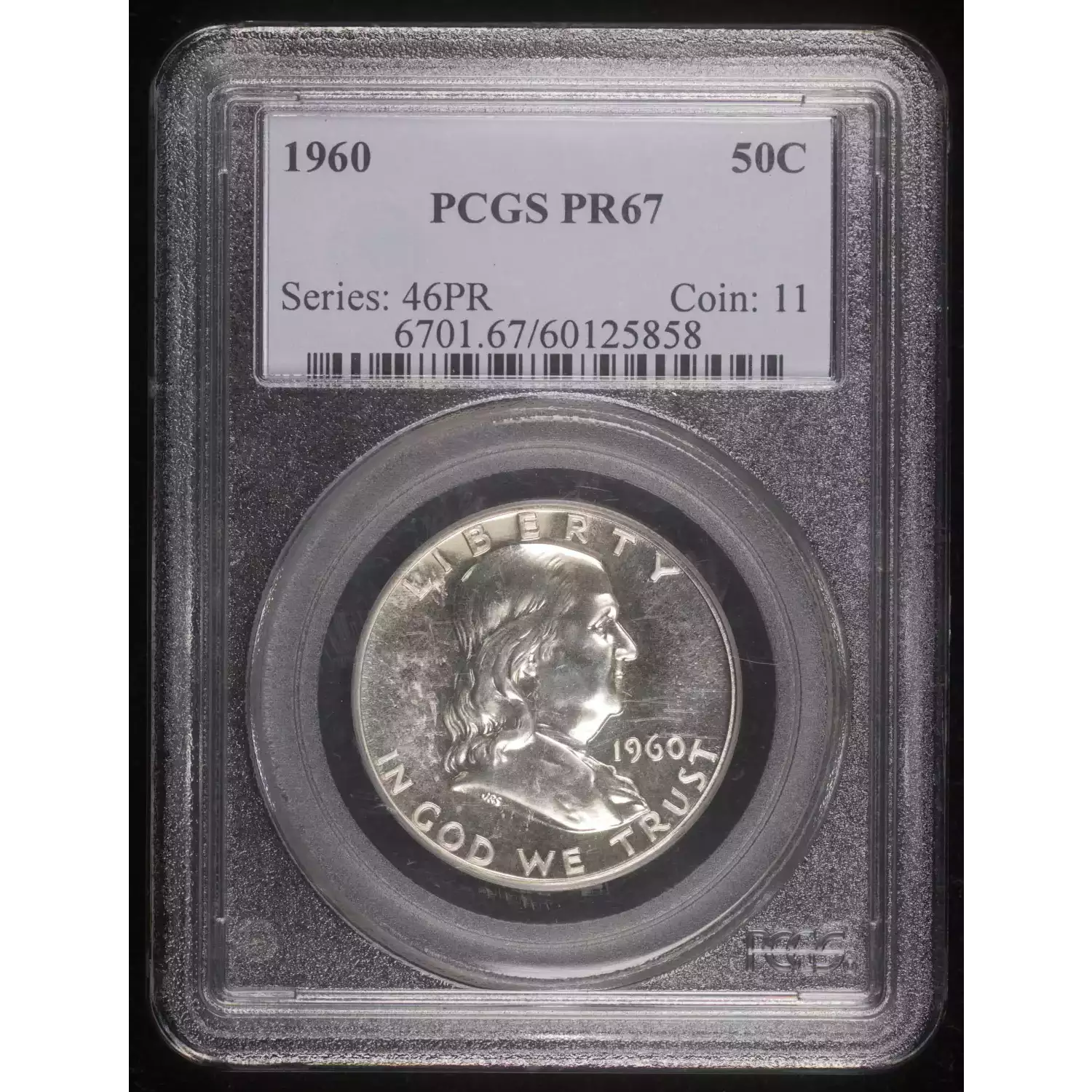 1960 Half Dollars Franklin PCGS PR-67 - Hertel's Coins Inc.