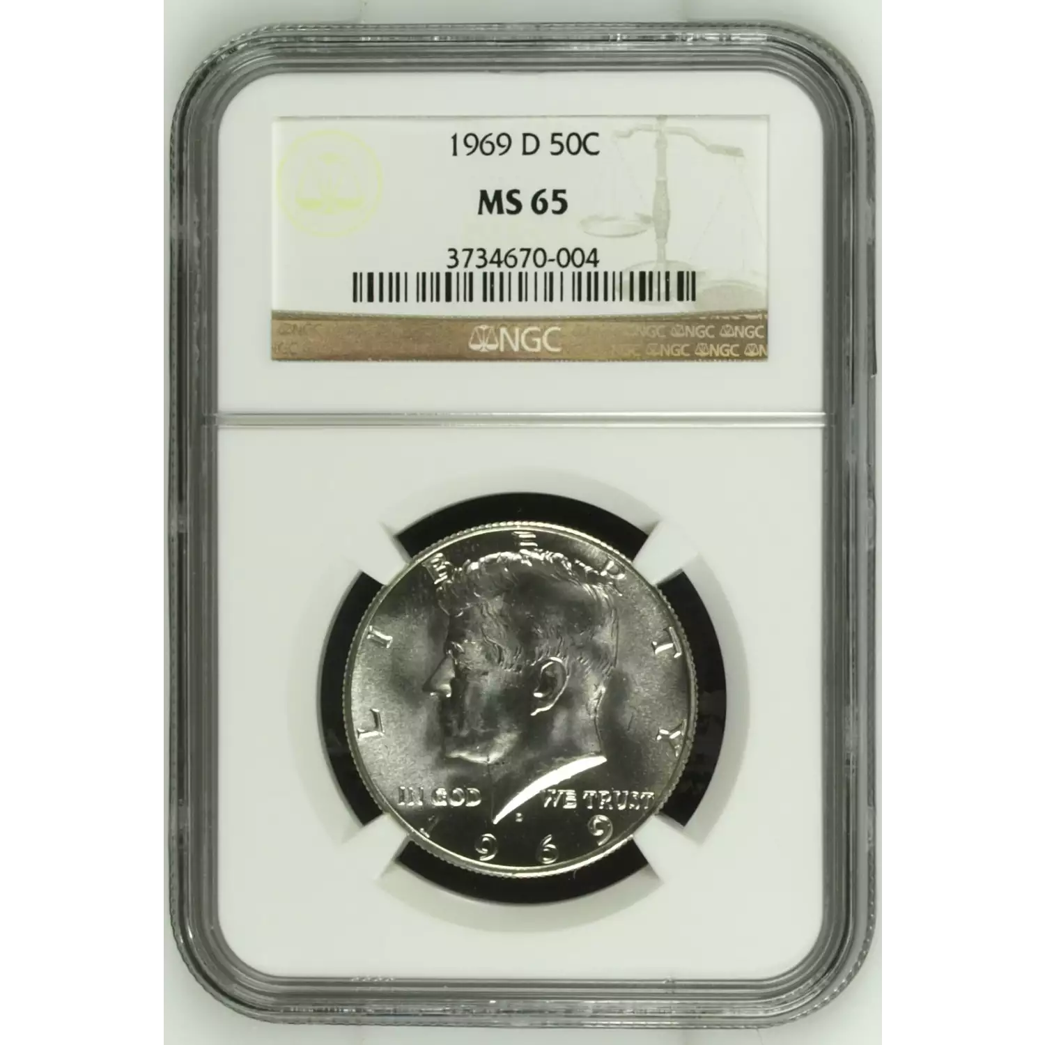 1969-D Half Dollars Kennedy Clad NGC MS-65 - Hertel's Coins Inc.