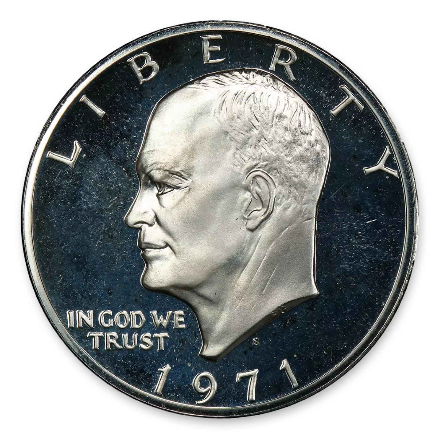 1971 Eisenhower Proof Silver Ike Dollar w/ Box - Proof Silver - Hertel ...