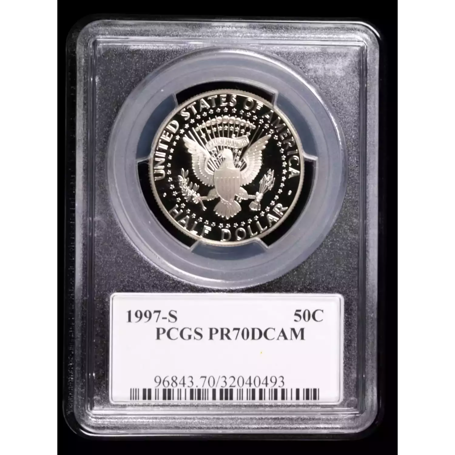 1997-S Half Dollars Kennedy PCGS PR-70 DCAM - Hertel's Coins Inc.