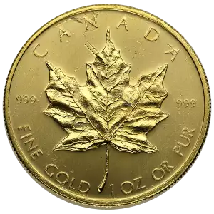 2020 1 oz Canadian Gold Maple Leaf Coin | Royal Canadian Mint | ABC ...
