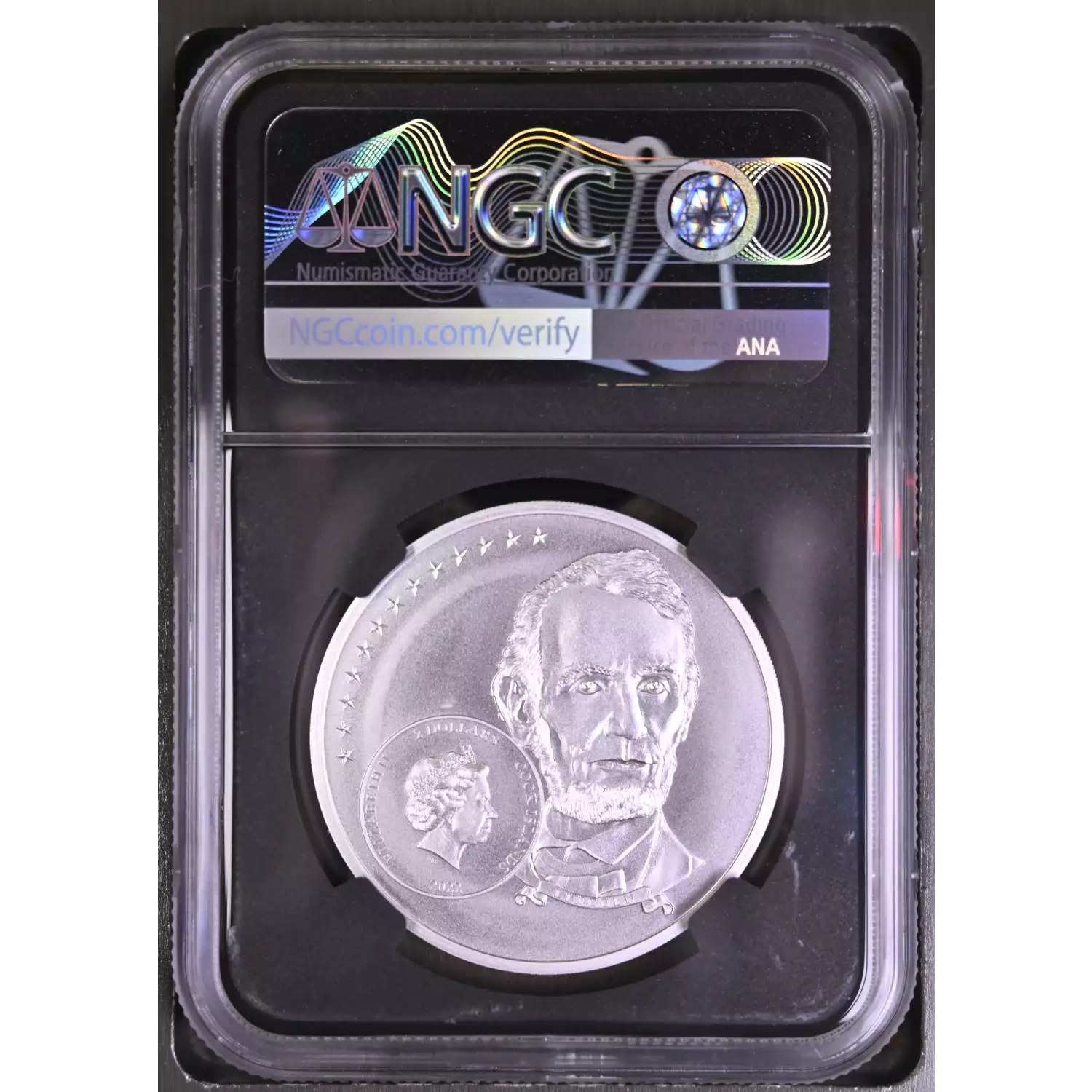 2022 NGC MS-70 Early Studies Life of Lincoln $2 Cook Island Coin ...