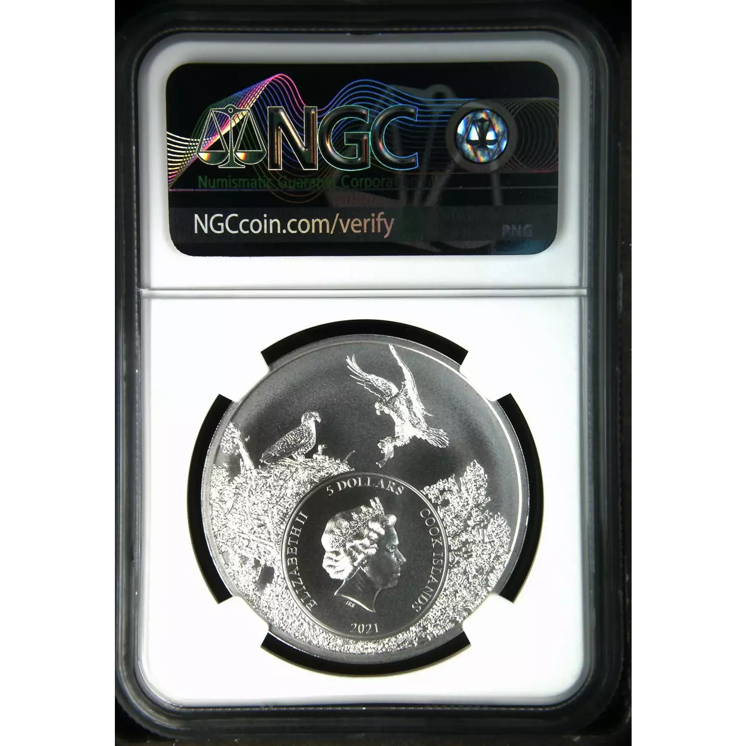 2021 NGC MS-70 Michigan - Brook Trout U.S. State Animal Series $5 Cook ...