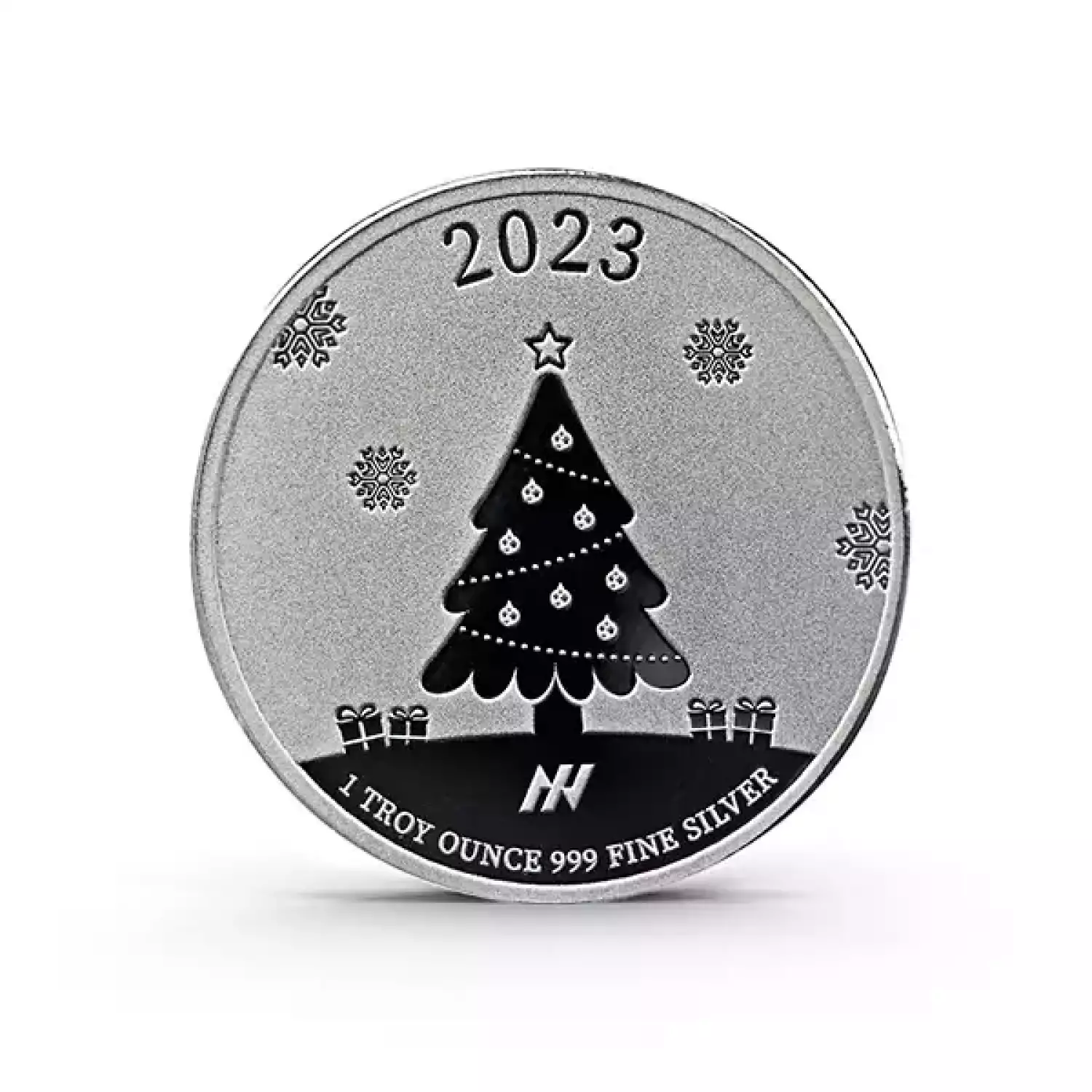 Christmas Tree 1 oz .999 Fine Silver Round - Hertel's Coins Inc.
