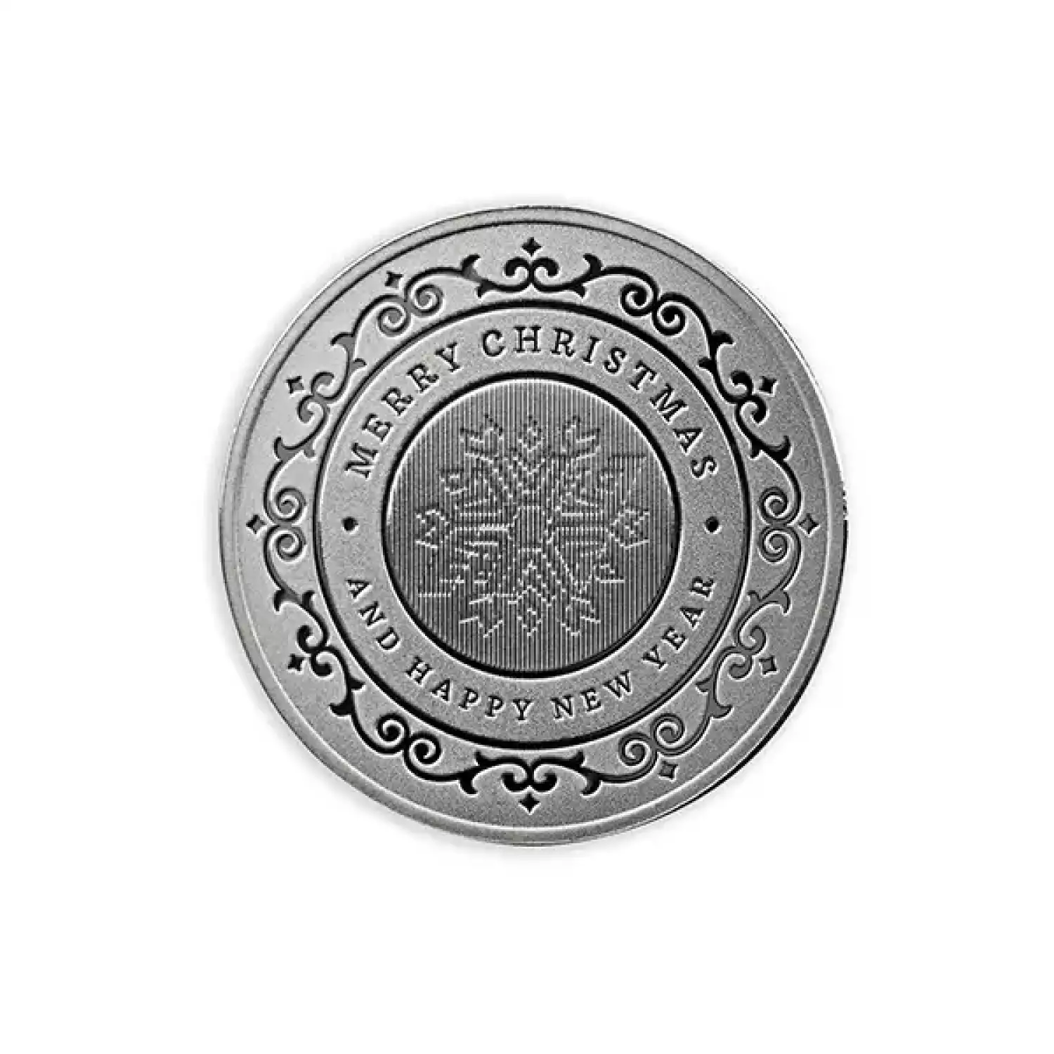 Christmas Tree 1 oz .999 Fine Silver Round - Hertel's Coins Inc.