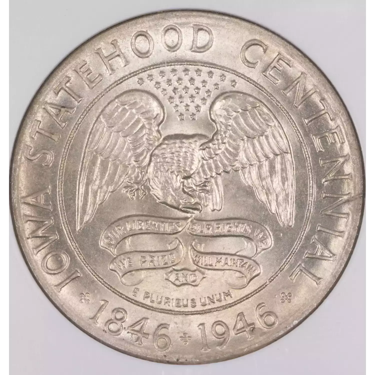 1946 Classic Commemorative Iowa Centennial NGC MS-66 IOWA - Hertel's ...