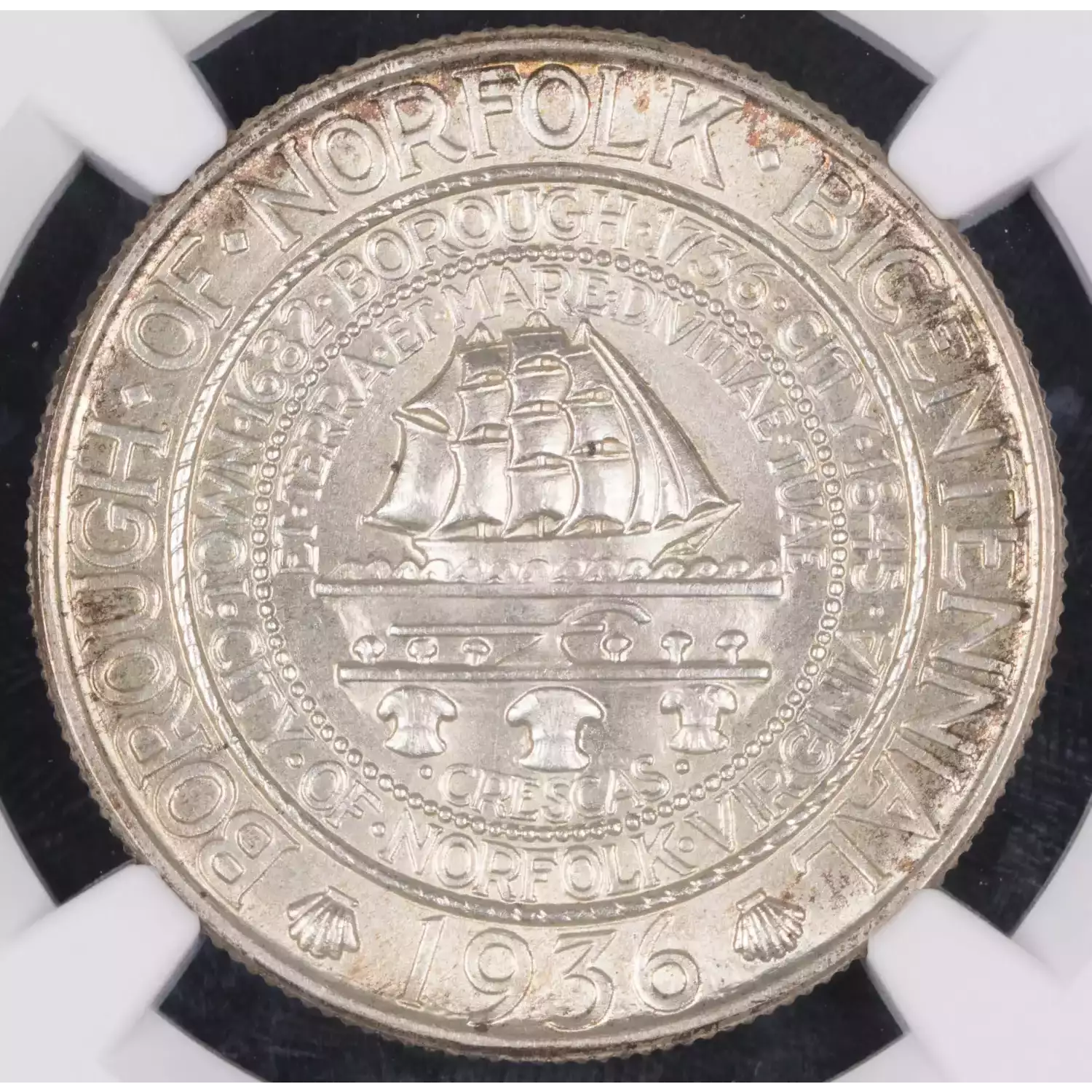 1936 NGC MS-67 NORFOLK Classic Commemorative Norfolk, Virginia ...