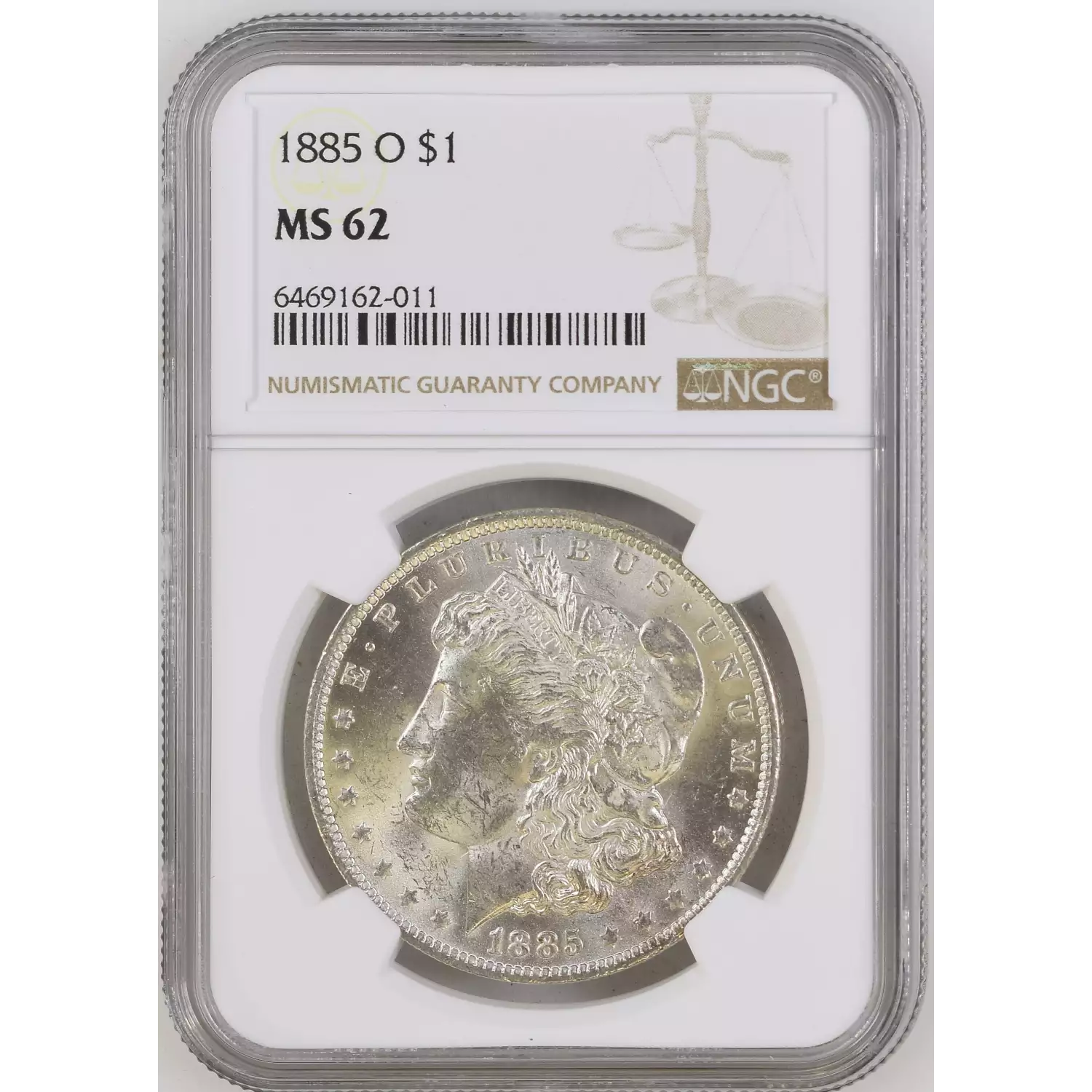 1885-O Morgan Silver Dollar NGC MS-62 - Hertel's Coins Inc.