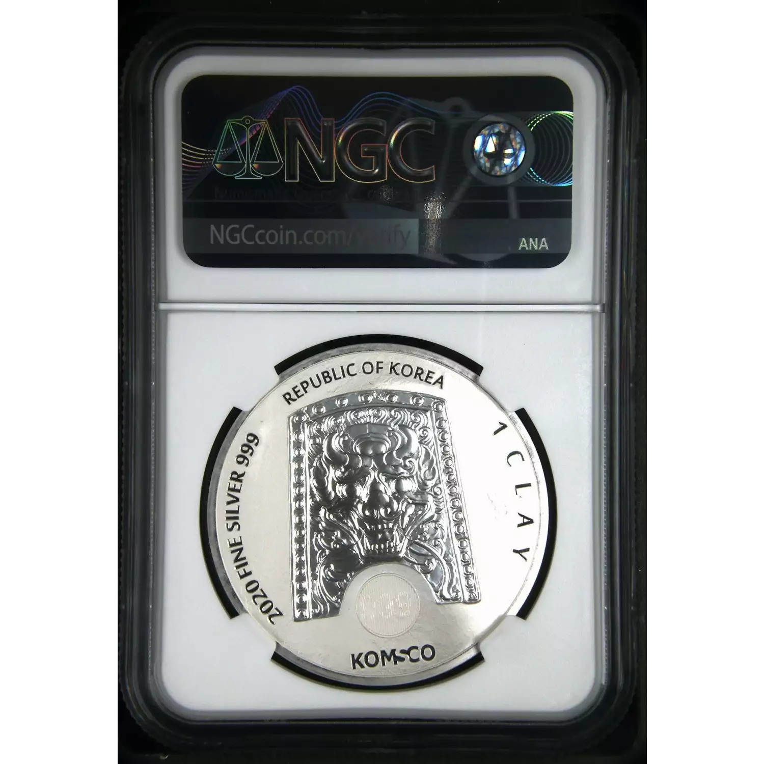 2020 SOUTH KOREA Silver 200 WON NGC MS-70 1oz Chiwoo Cheonwang ""1 Clay ...